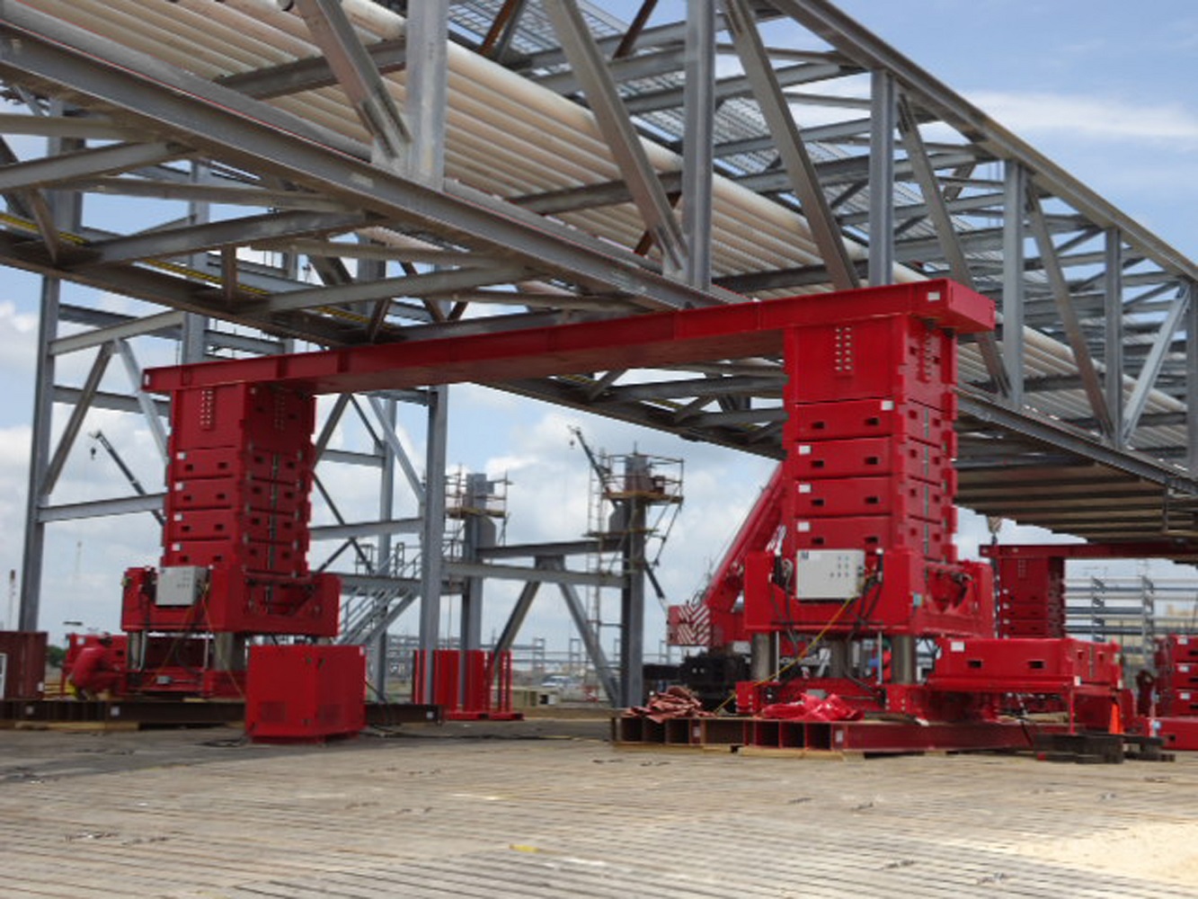 Jack-Up System - Autodienst West Frankfurt - Hubsystem - Brückenbau